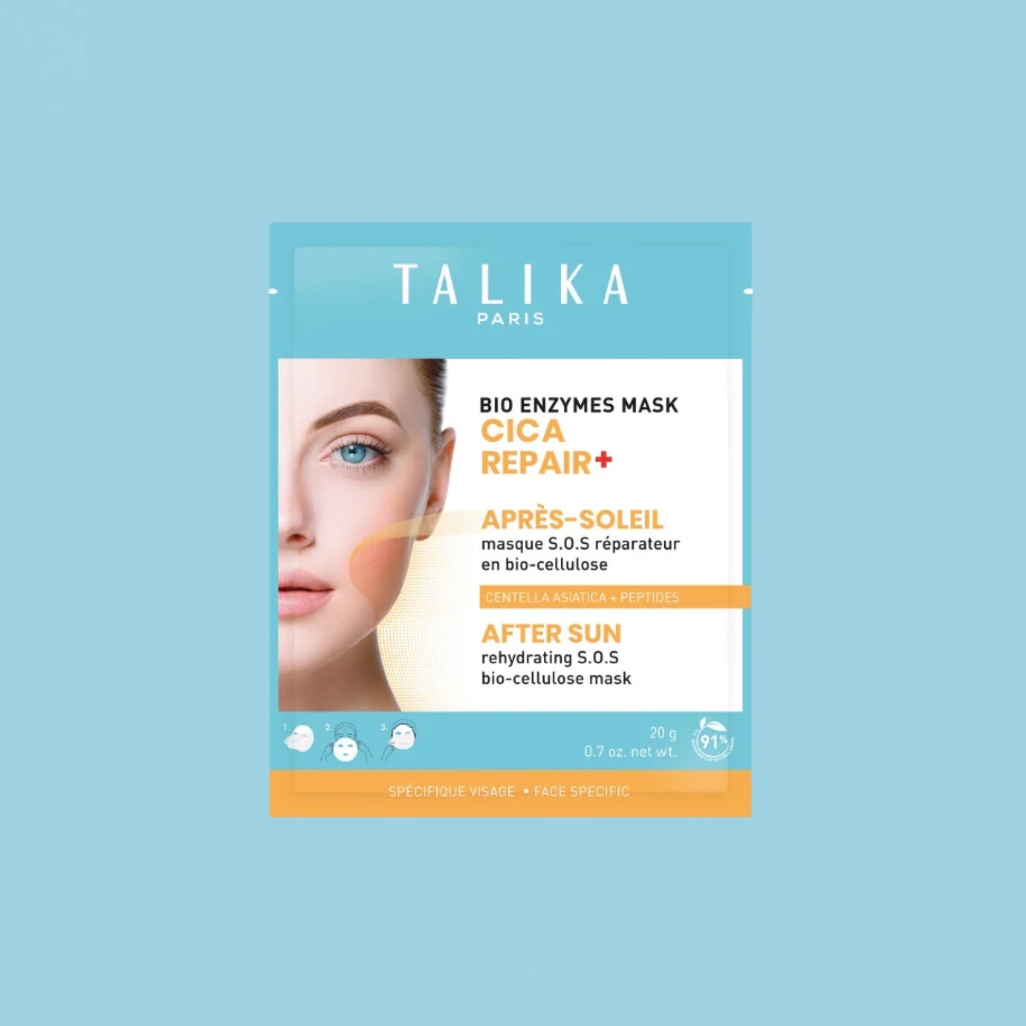 Bio Enzymes Mask Cica Repair After Sun – Talika